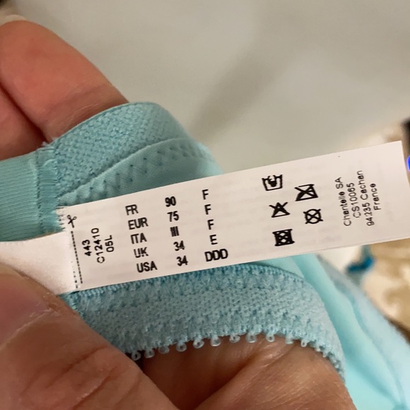 Chantelle | Intimates & Sleepwear | Chantelle Bra Tiffany Blue ...